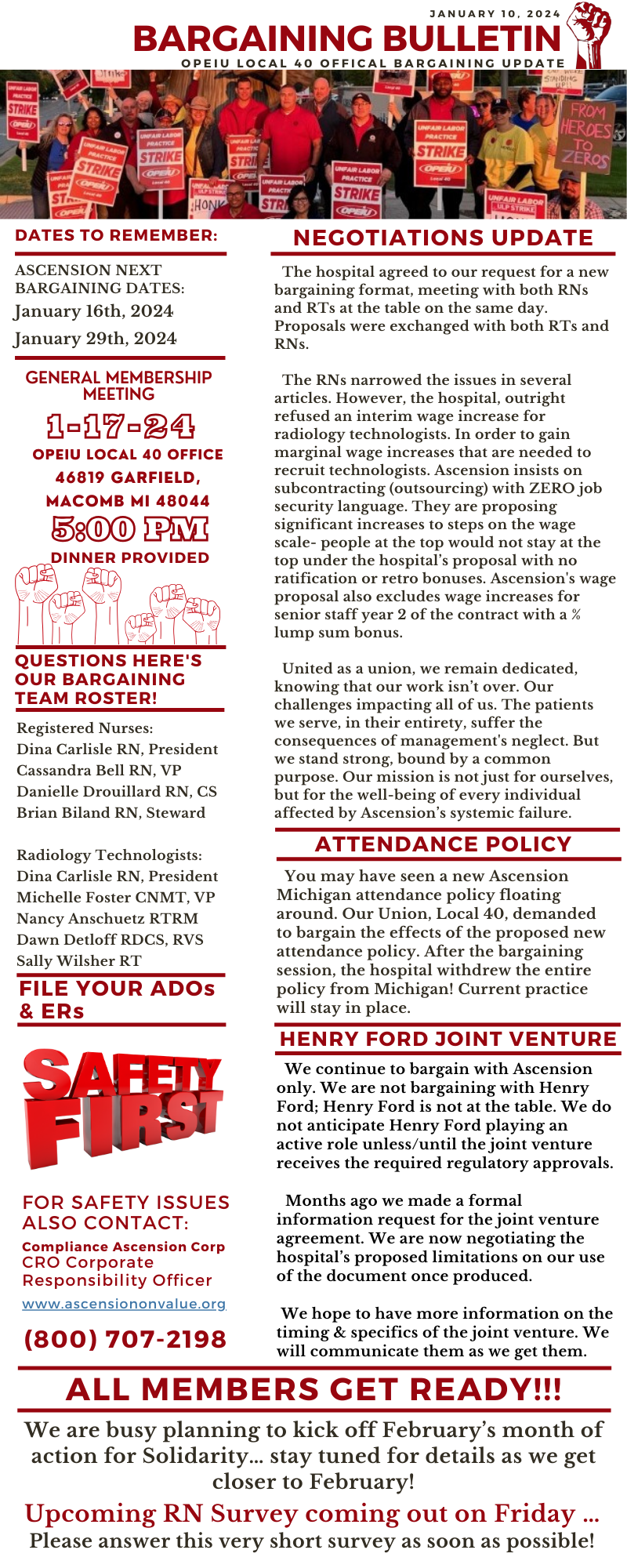 RN Staff Council, OPEIU, Local 40, AFL-CIO, CLC | HFH-RN