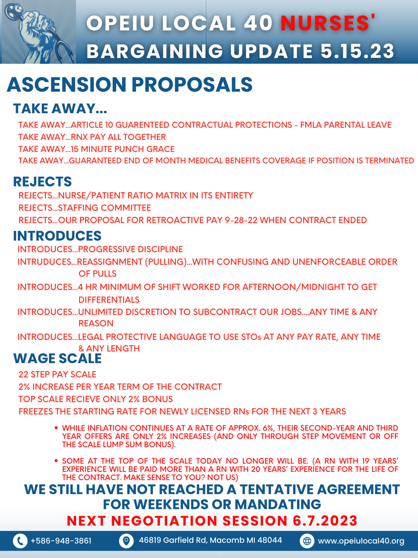 RN Staff Council, OPEIU, Local 40, AFL-CIO, CLC